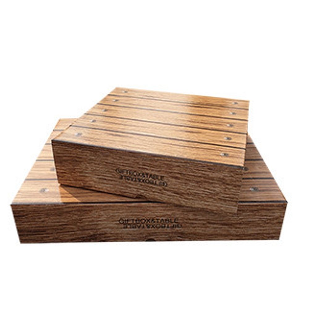 [Box Partner] Gift Box & Table Corrugated Paper Folding Table Carrier ...