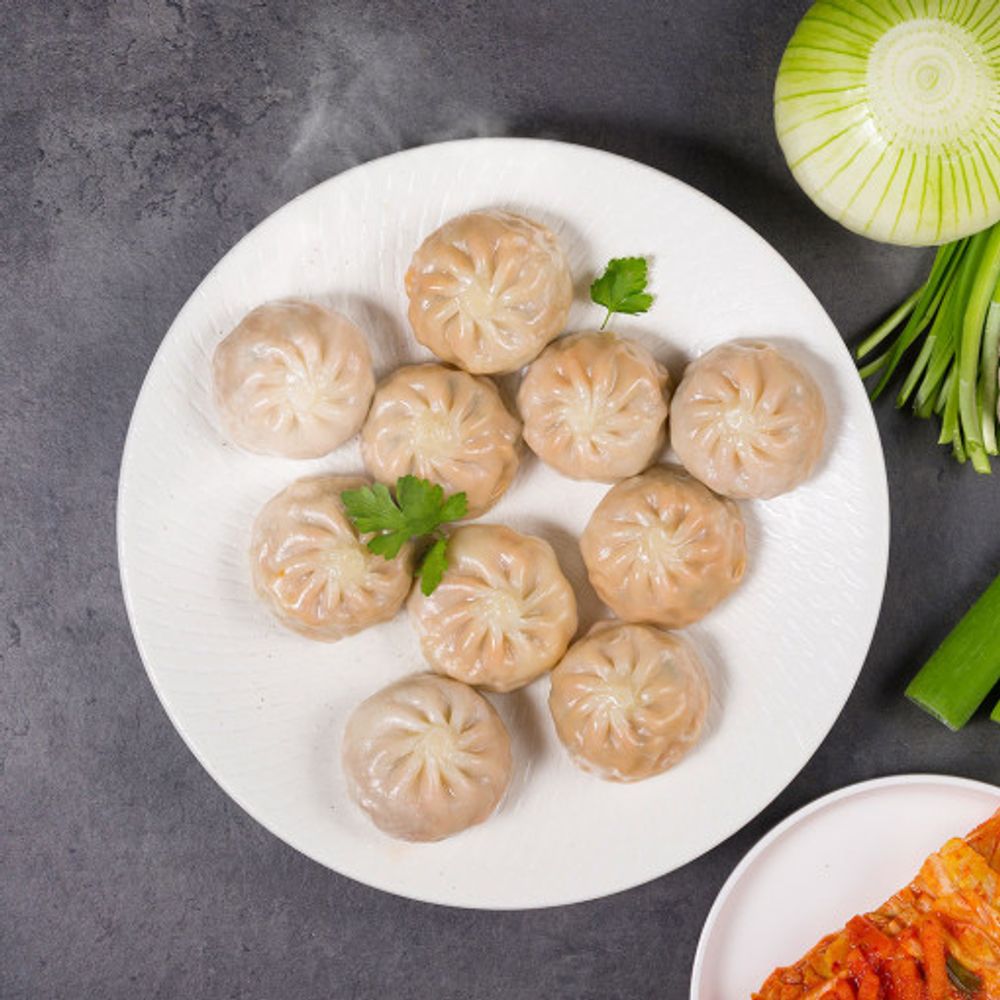 Steamed steamed kimchi dumplings 168g 1 pack convenience food microwave ...