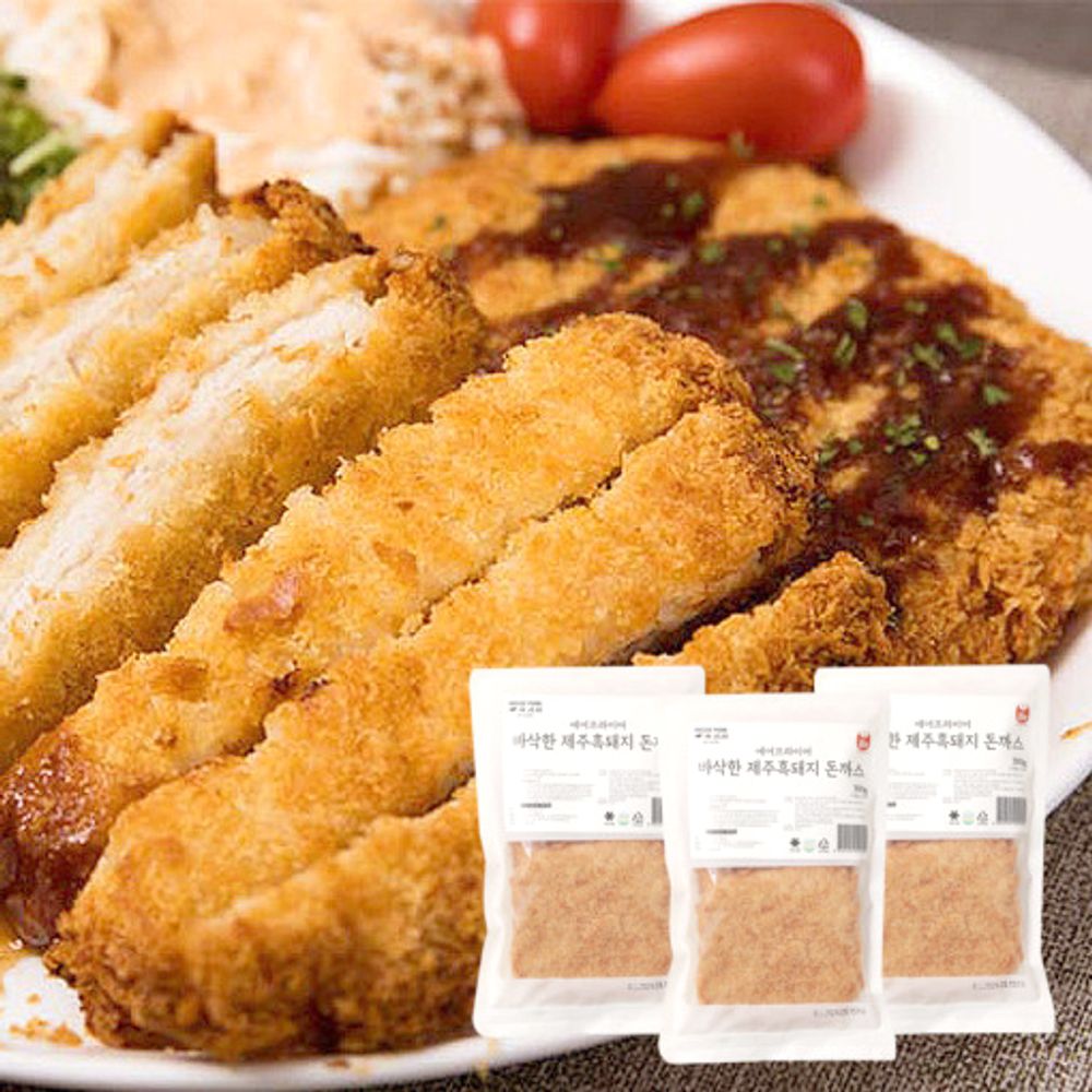 [SH Pacific] Air fryer crispy Jeju black pork loin pork cutlet 300g x 3 ...