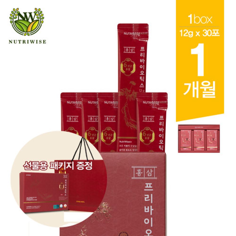 [Ings] 6-year-old red ginseng high-purity prebiotics 1 month supply 30 ...
