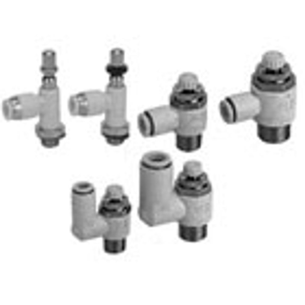 SMC_AS1201F-M5-06 speed control w/fitting, FLOW CONTROL W/FITTING