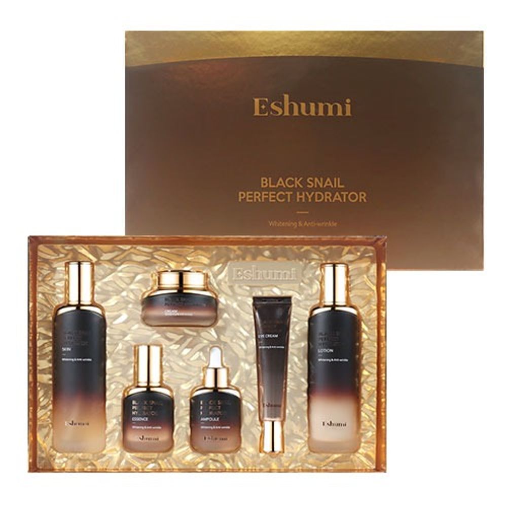 [ESHUMI] Black Snail Perfect Hydrator 6-piece set