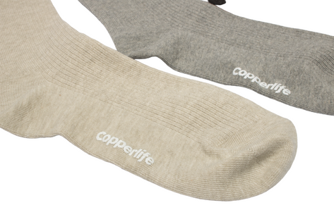 [Copper Life] Copper Antivirus Antibacterial Foot odor-free Plain Socks ...