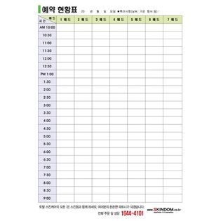 [skindom] reservation status table and daily sales status (book 1 ...