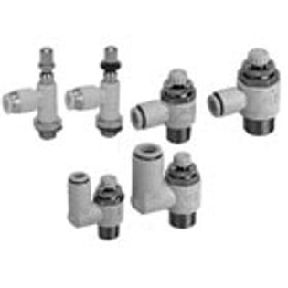 SMC_AS1201F-M5-06 speed control w/fitting, FLOW CONTROL W/FITTING
