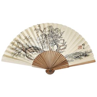 ATTY FACTORY Korean Folding Fan – Willow Minhwa Design (Large) with ...
